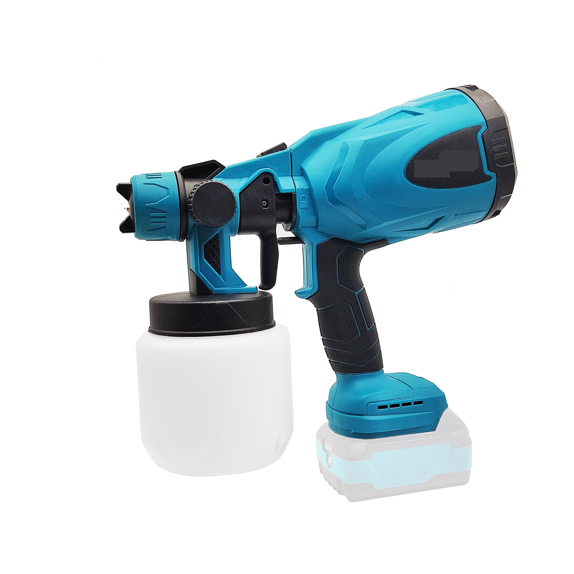 Electric Spray Gun Cordless Paint Sprayer Auto Furniture Steel Coating ...