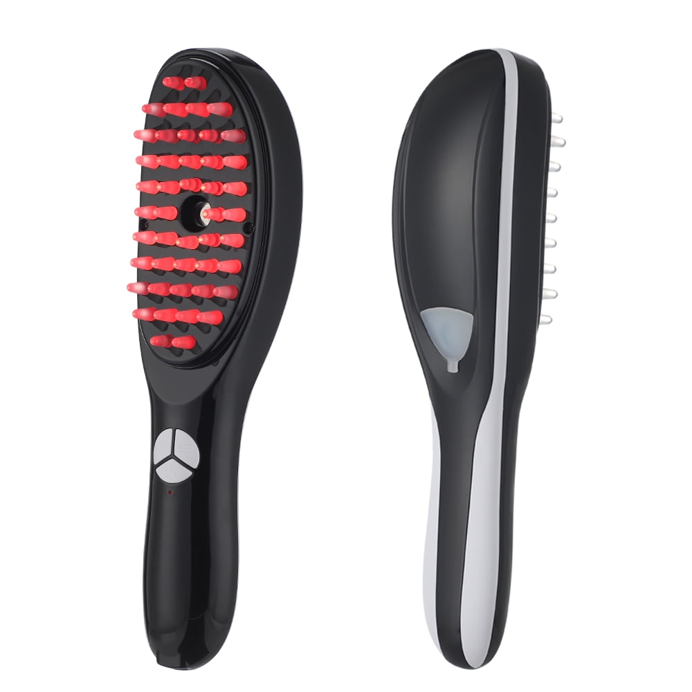 Electric Spray Hair Massager, Cordless Hair Scalp Massager Comb, Red ...