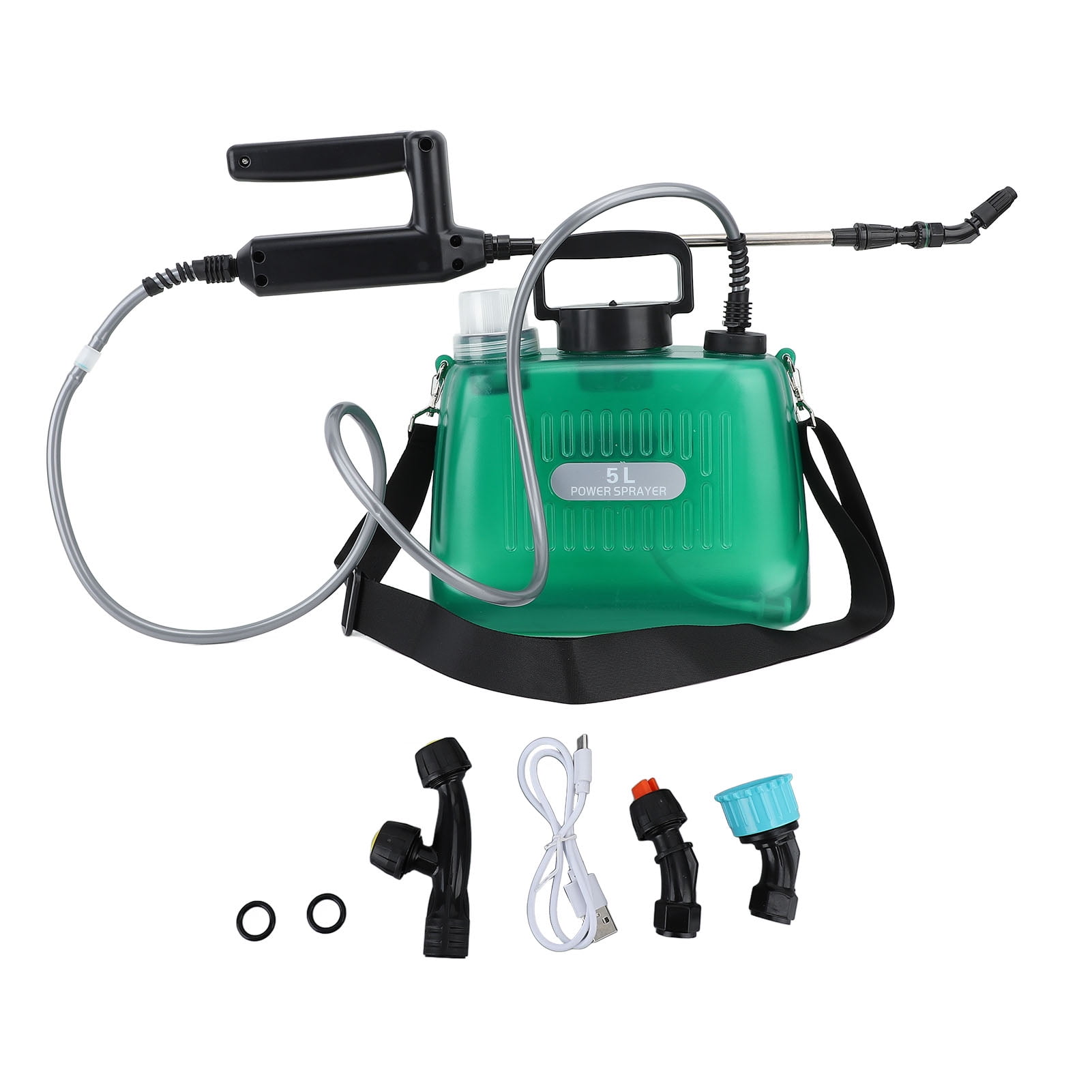 Electric Sprayer Portable 5L 2000mAh Battery Powered Automatic With 4 ...