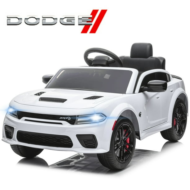 Electric Srt Hellcat Kids Car, 12V Dodge Charger Powered Ride on Toys ...
