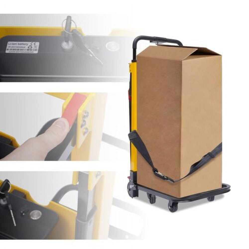 Electric Stair Climbing Dolly Hand Truck Folding Warehouse Moving Cart ...