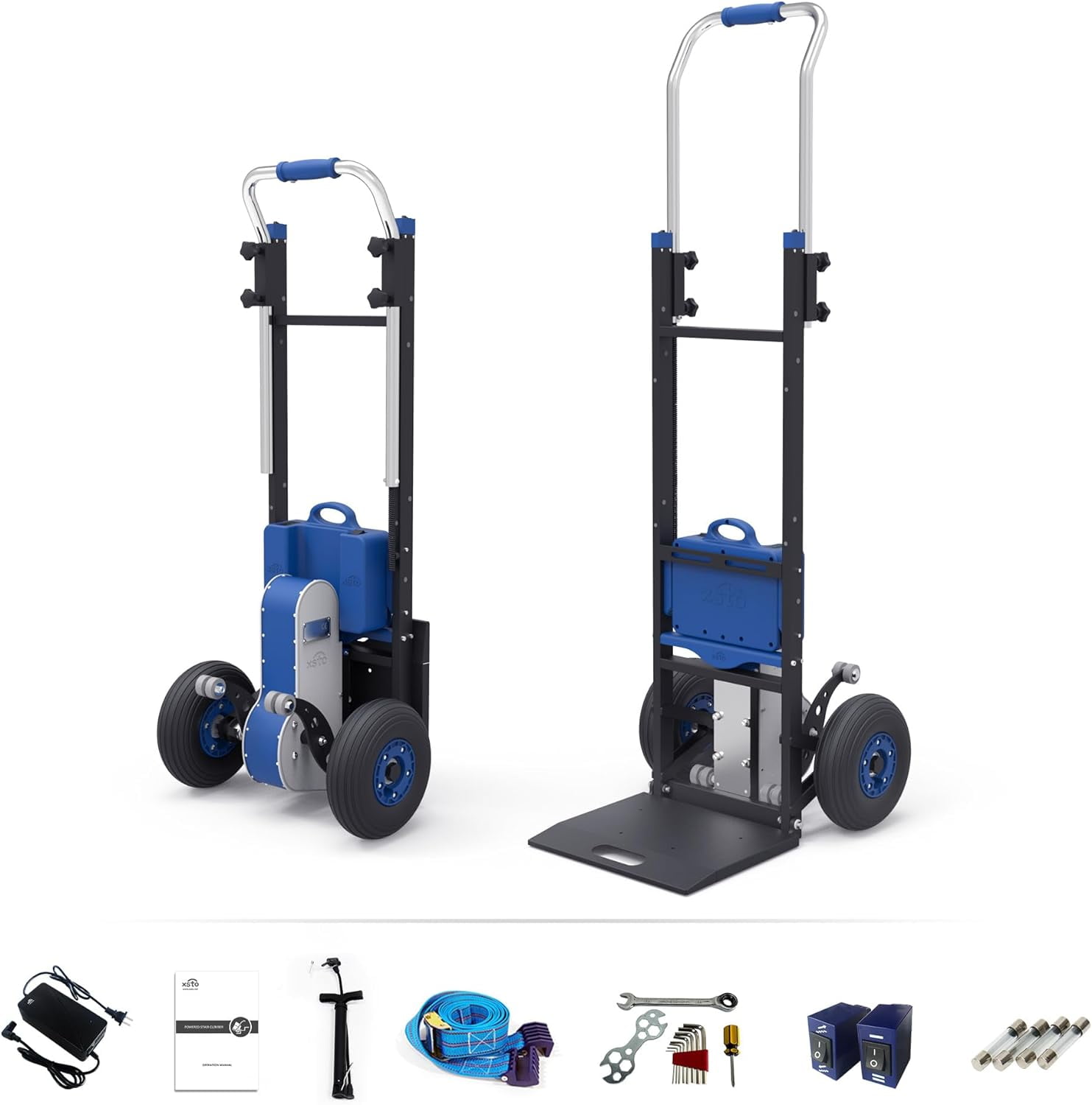 Electric Stair Climbing Hand Trucks Dolly 400W Motor 375 lbs Capacity ...