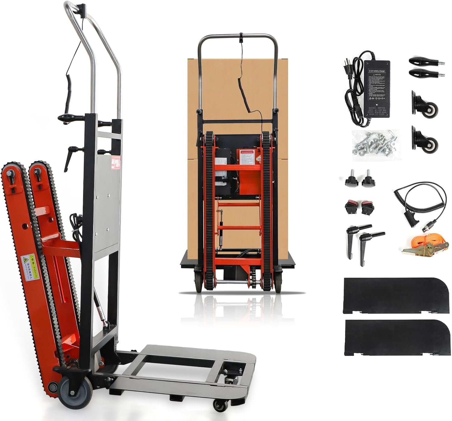 Electric Stair Climbing Hand Trucks Dolly Cart for Moving, 441lb ...