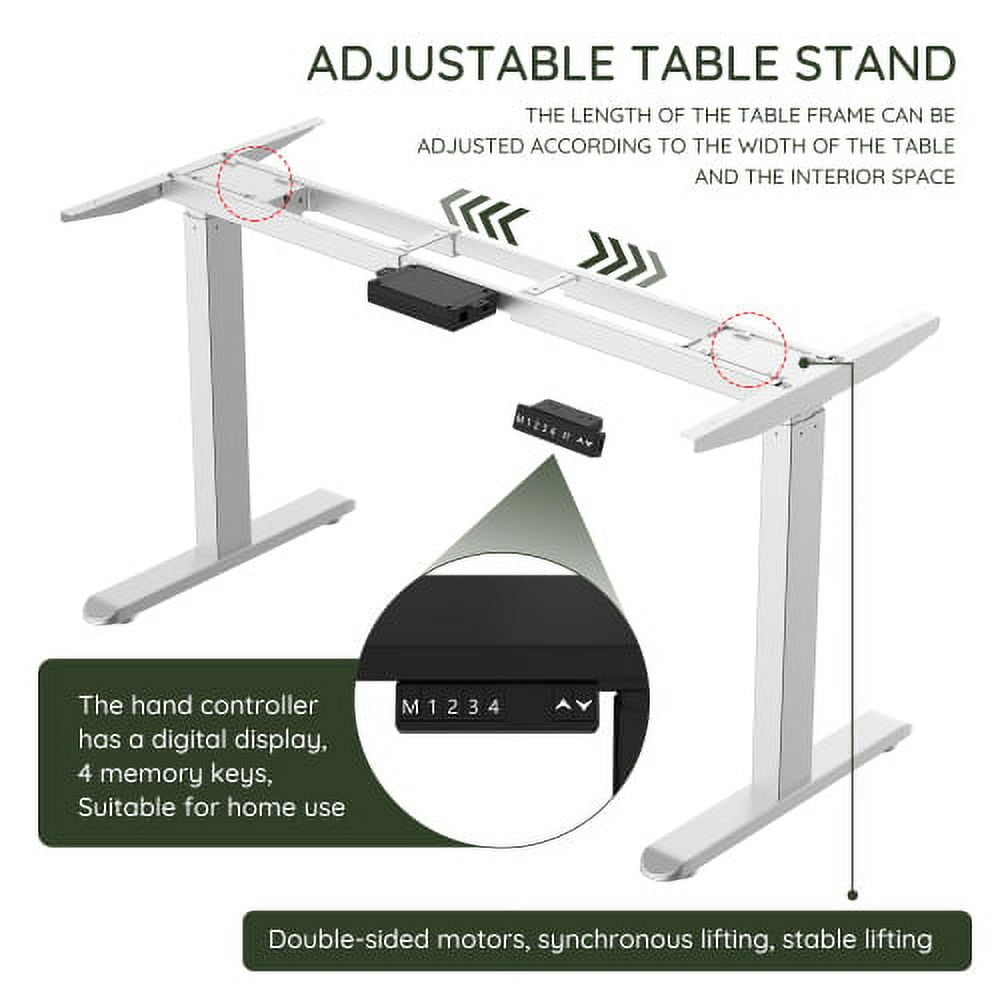 Electric Stand up Desk Frame - ErGear Height Adjustable Table Legs Sit ...