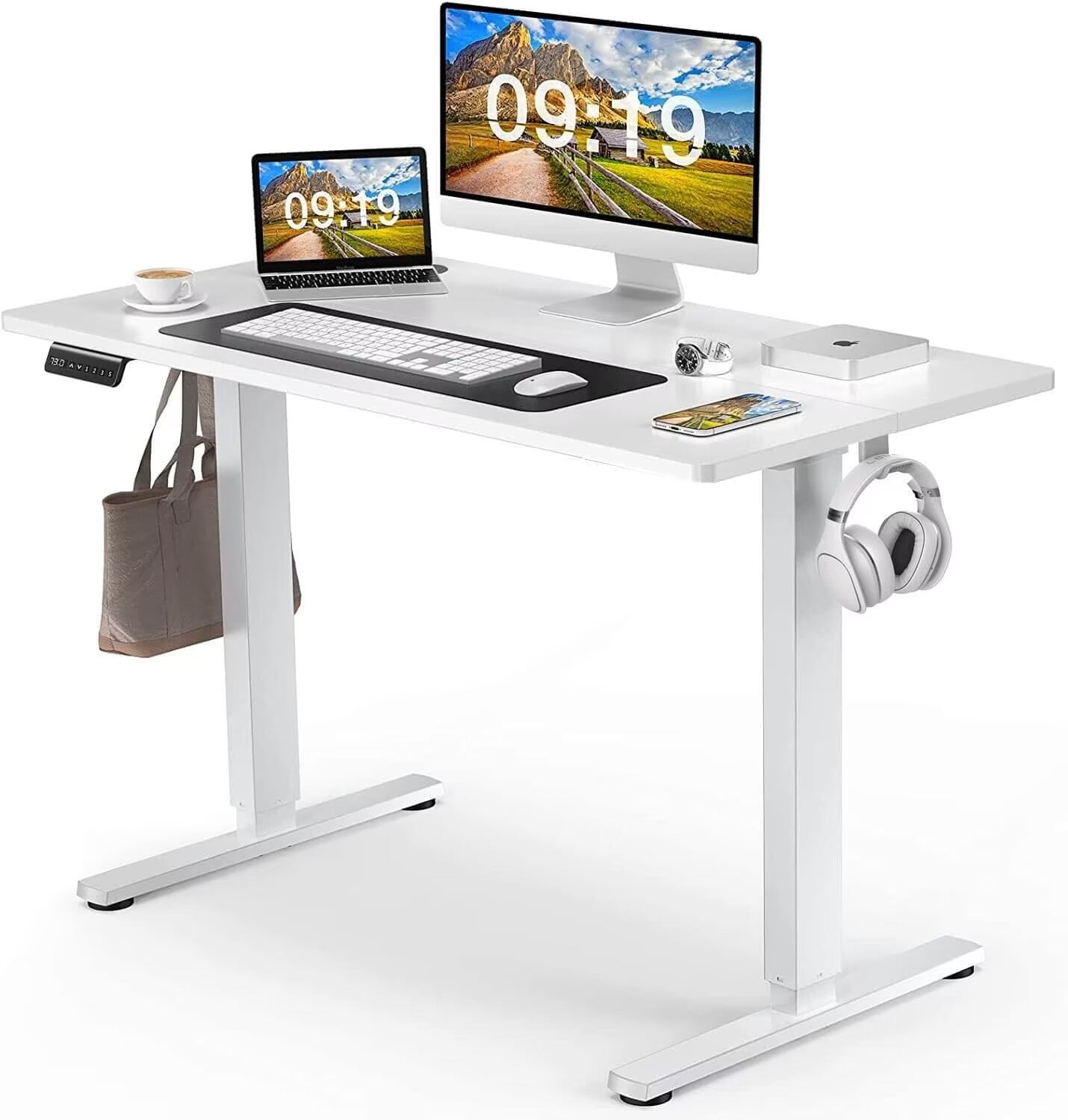 Electric Standing Desk 48'' x 24", Ergonomic Height Adjustable Sit ...