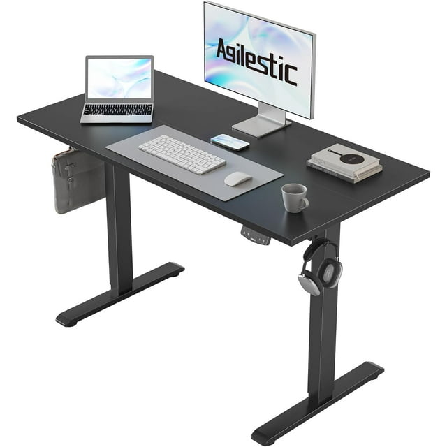 Electric Standing Desk, 48 x 24 Inches Height Adjustable, Sit Stand Up ...