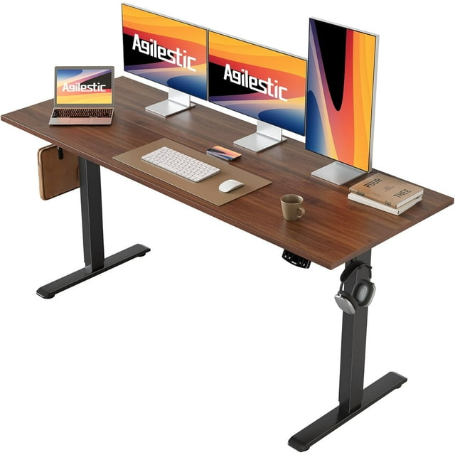 Electric Standing Desk, 48 x 24 Inches Height Adjustable, Sit Stand Up ...