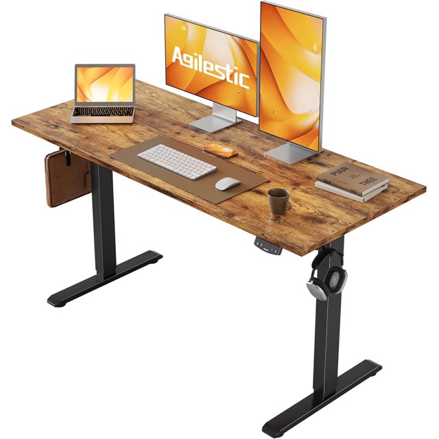Electric Standing Desk, 48 x 24 Inches Height Adjustable, Sit Stand Up ...