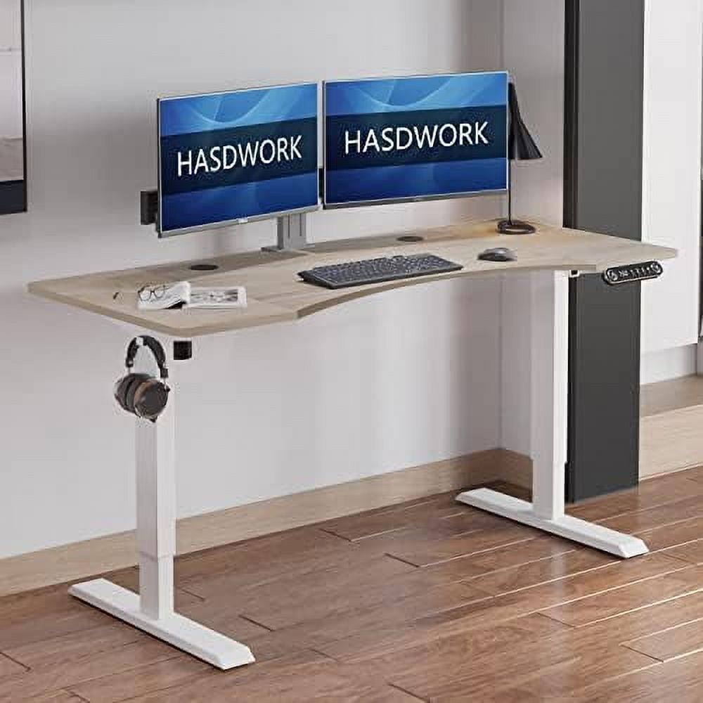 Electric Standing Desk, 55 x 30 Height Adjustable Versatile Sit Stand ...