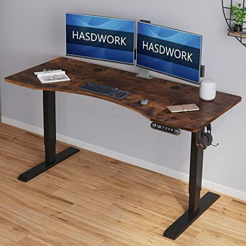 Electric Standing Desk, 55x 30 inches Height Adjustable Versatile Sit ...