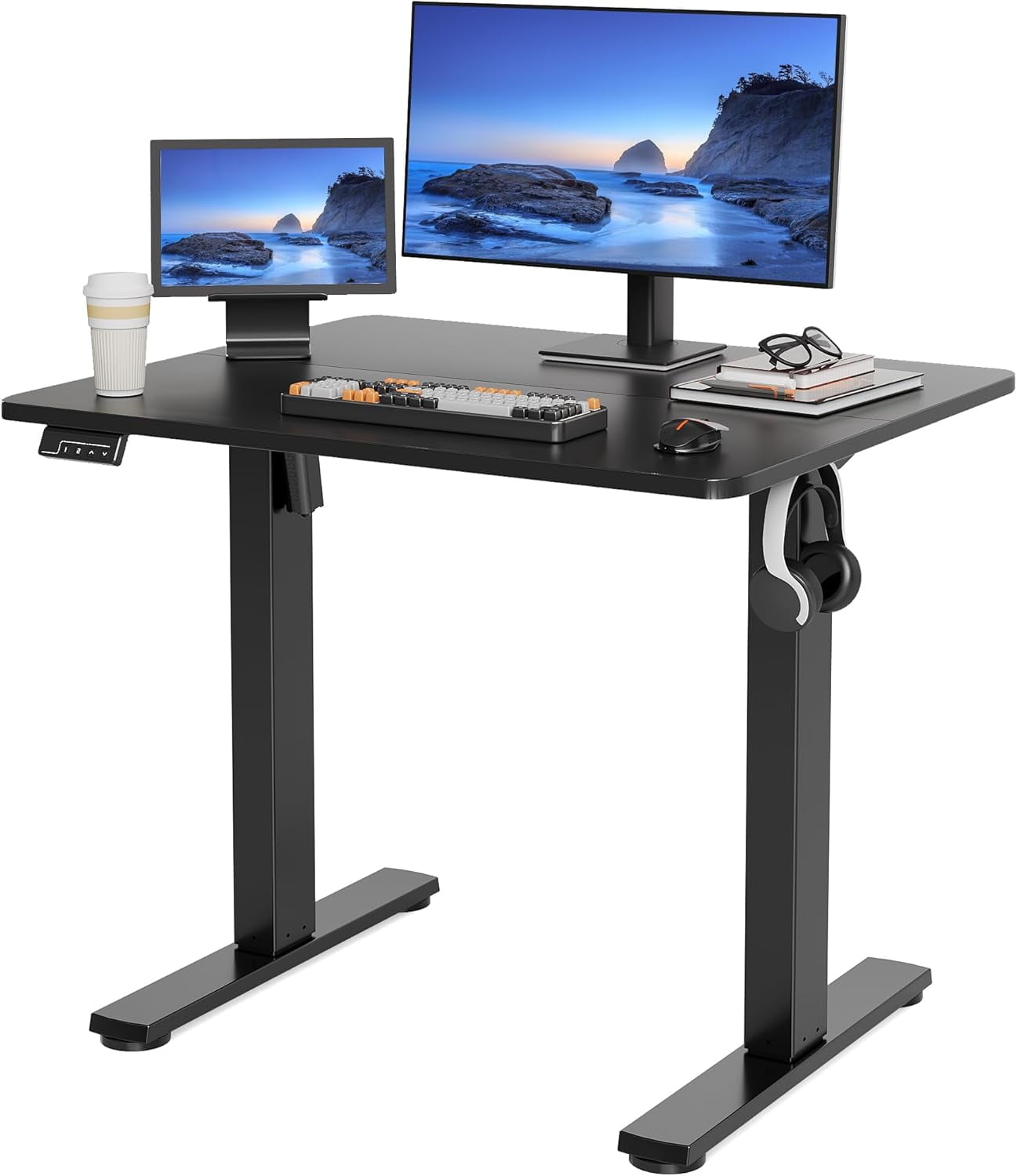 Electric Standing Desk Adjustable Height, 32x20 Inches Sit Stand up ...