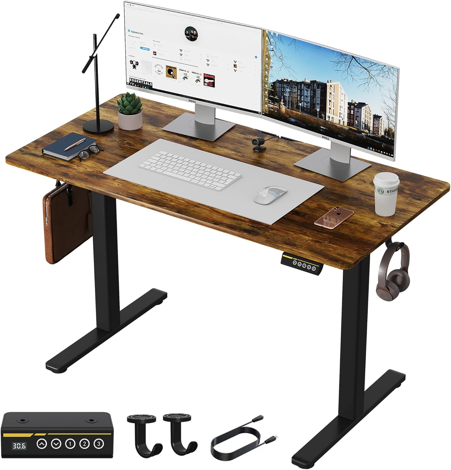 Electric Standing Desk Adjustable Height Stand Up Desk Ergonomic Sit ...