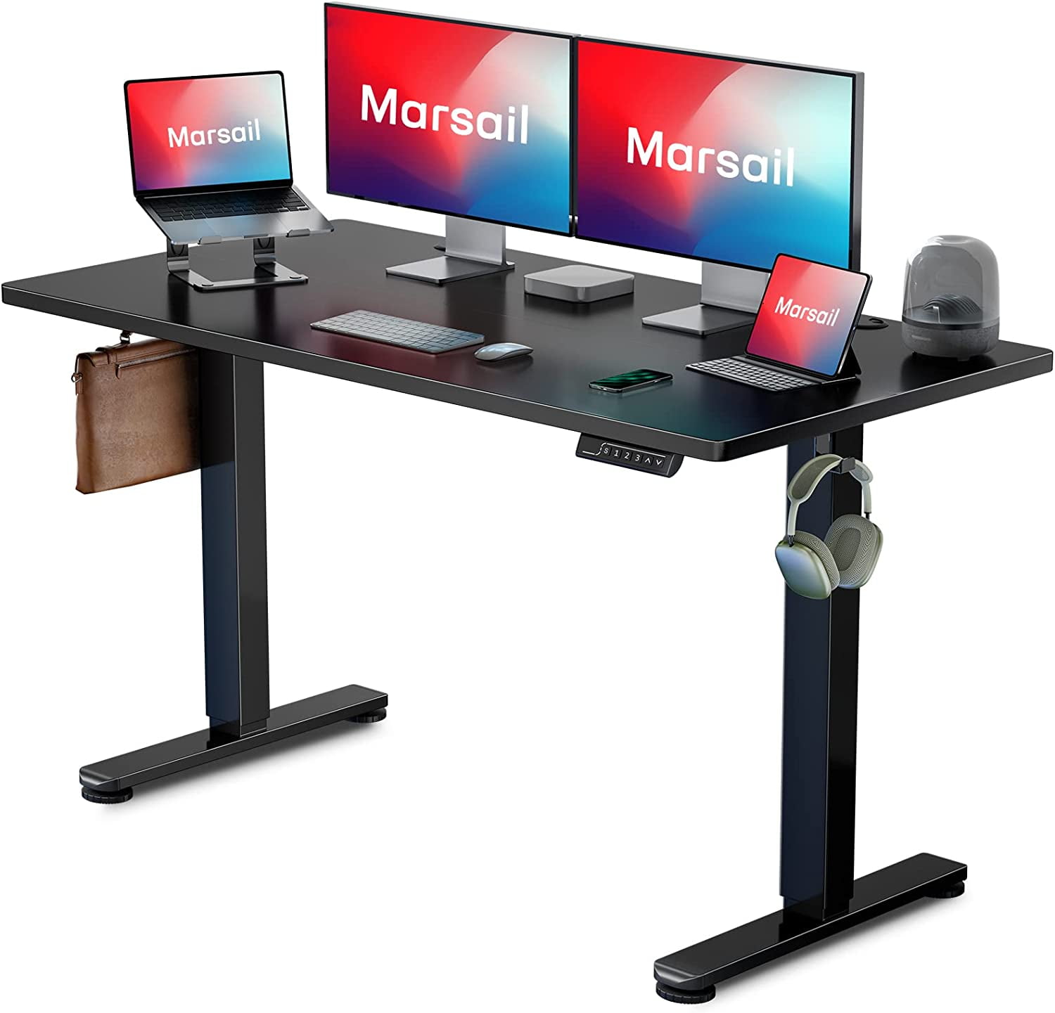 Electric Standing Desk with Sedentary Reminder, 48 x 24 Inch Adjustable ...
