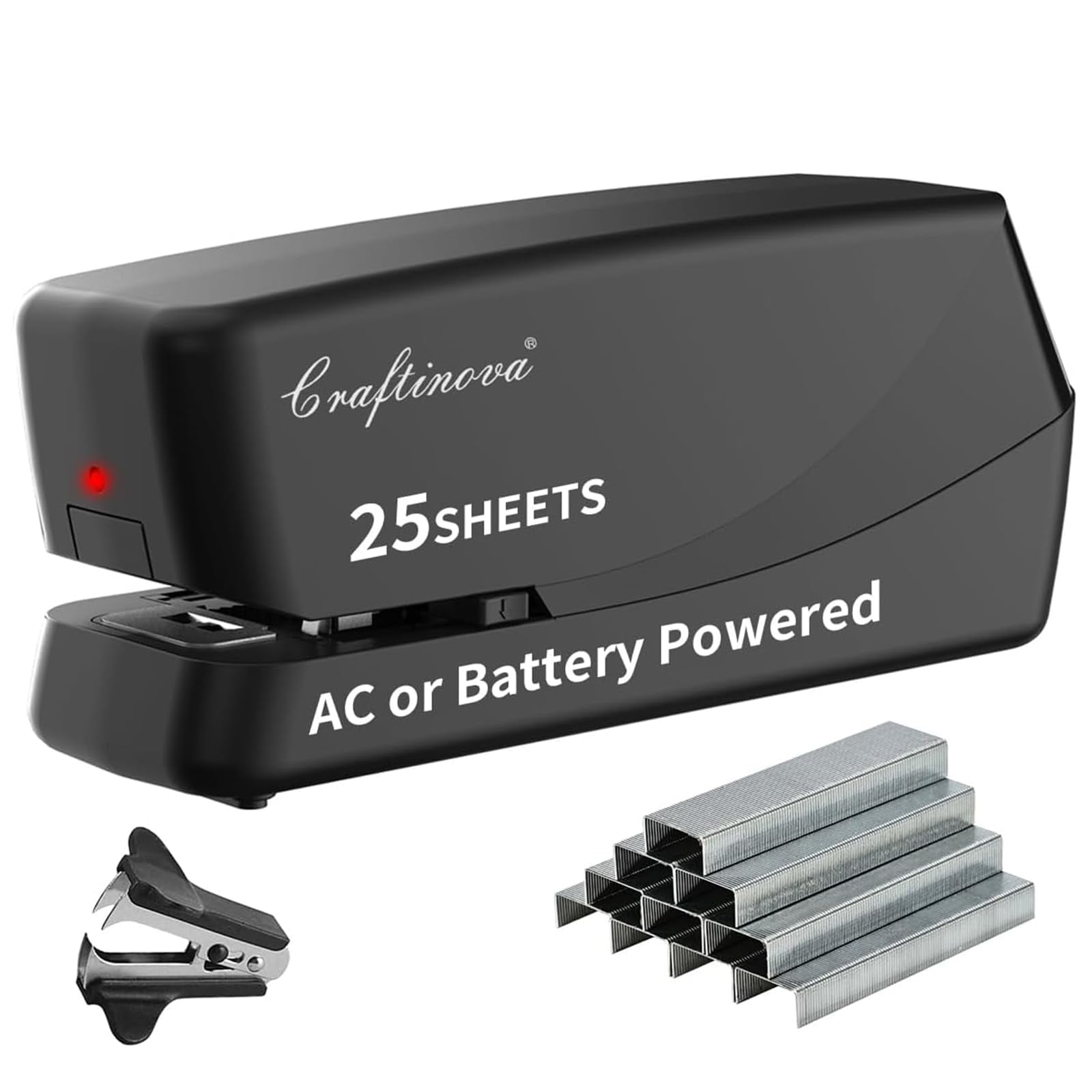 Electric Stapler,Automatic Stapler,Inclued 2000 Staples and 1 Staple ...