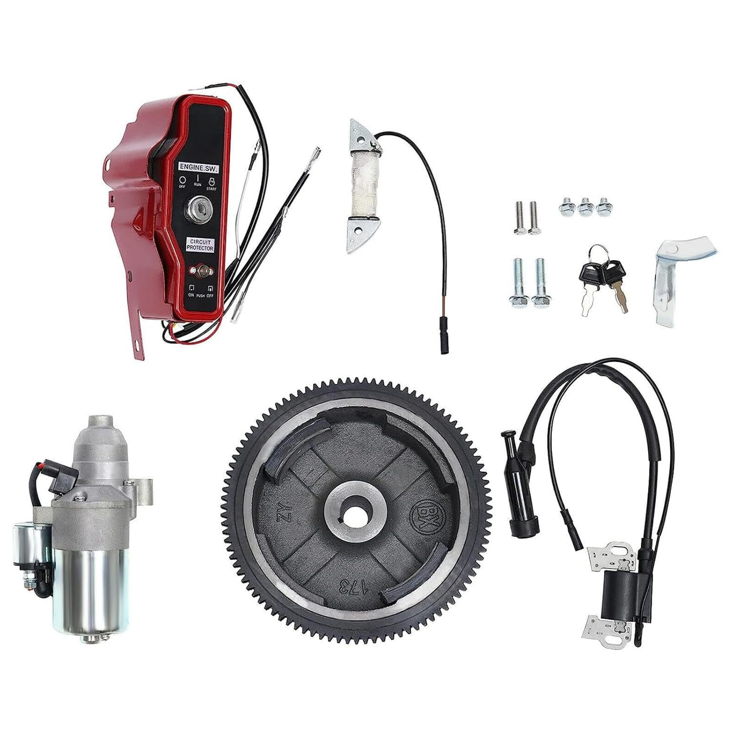 Electric Start Kit Starter Motor Compatible withHonda GX240 8HP and ...