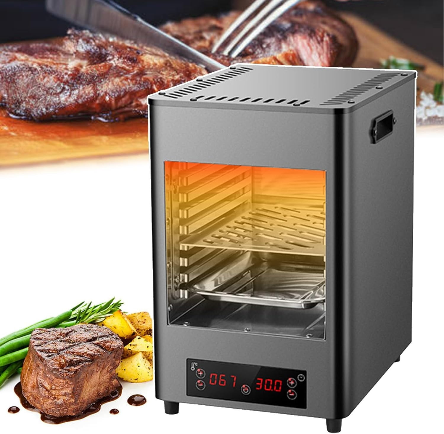 Electric Steak Oven - Indoor - 8-Layer - Inner Dimensions: 20×30×21cm ...