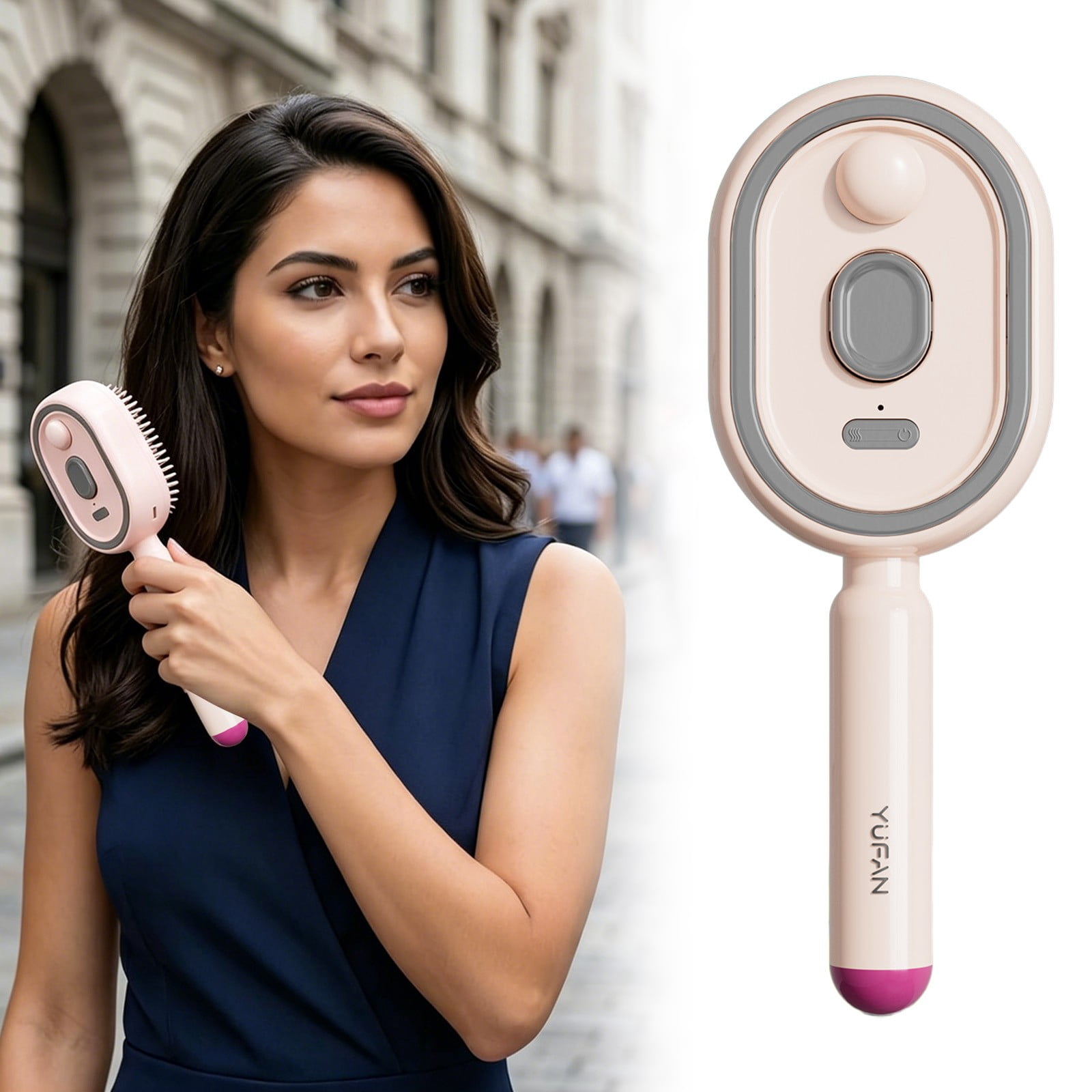 Electric Steam Brushs for Hair,Rechargeable Steam Hair Straightener ...