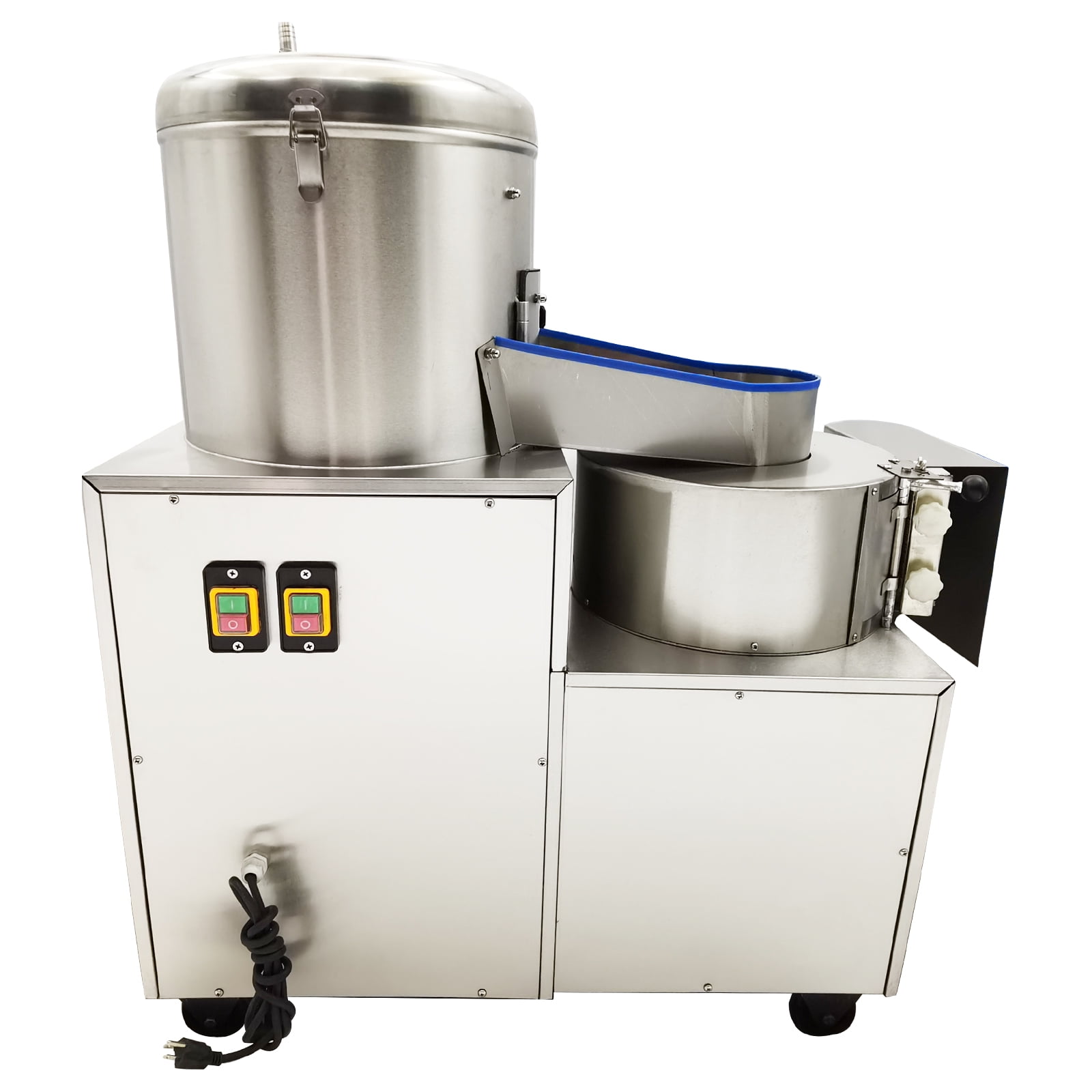 Electric Stem Root Fruit Vegetable Washing Peeling Cutting Machine ...