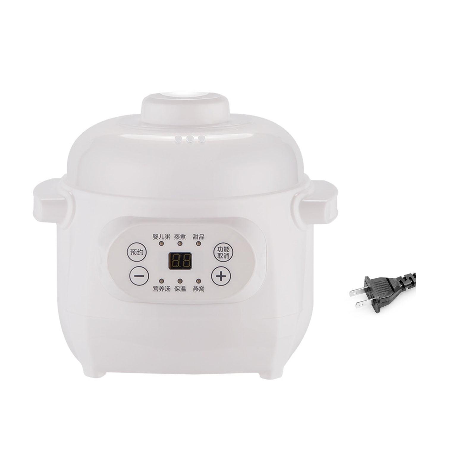 Electric Stew Pot 1L 200W Ceramic Liner Versatile Electric Stew Cooker ...