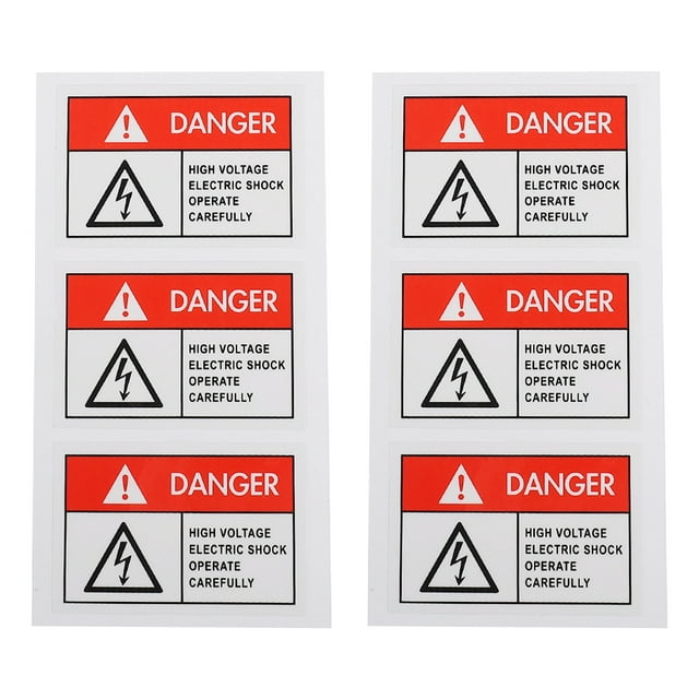 Electric Sticker Stickers Warning Sign High Voltage Danger Decal Label ...
