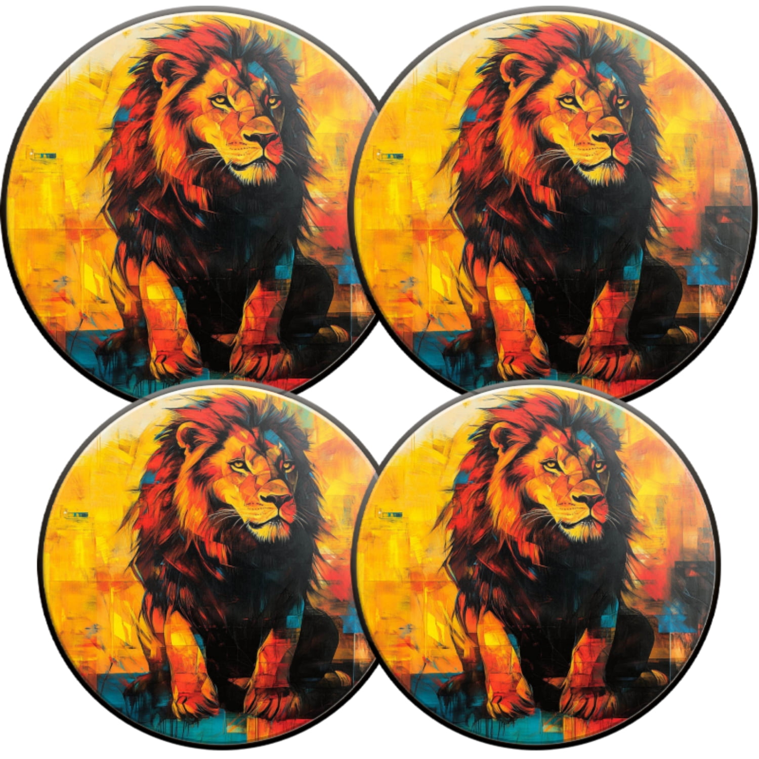 Electric Stove Burner Covers,4 Pcs Round Gas Burner Cover,8 and 10 Inch ...