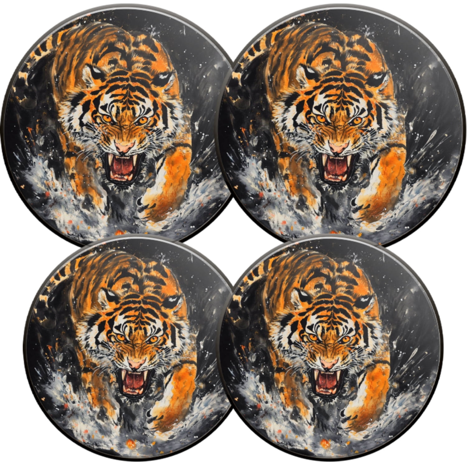 Electric Stove Burner Covers,4 Pcs Round Gas Burner Cover,8 and 10 Inch ...