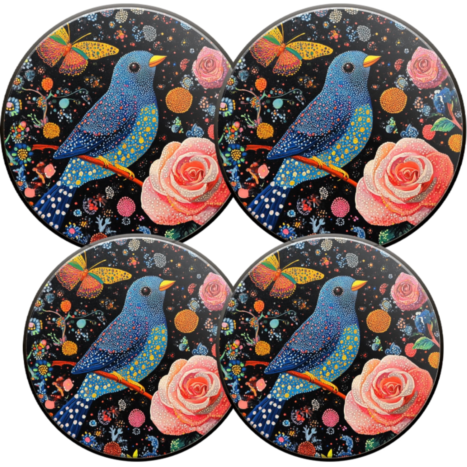 Electric Stove Burner Covers,4 Pcs Round Gas Burner Cover,8 and 10 Inch ...