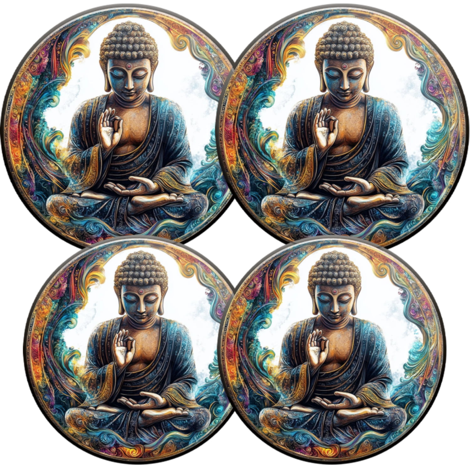 Electric Stove Burner Covers,4 Pcs Round Gas Burner Cover,8 and 10 Inch ...