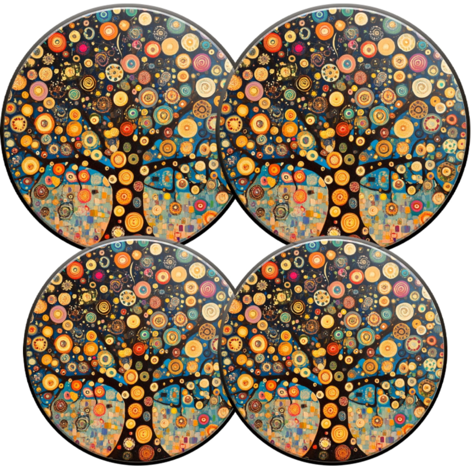 Electric Stove Burner Covers,4 Pcs Round Gas Burner Cover,8 and 10 Inch ...