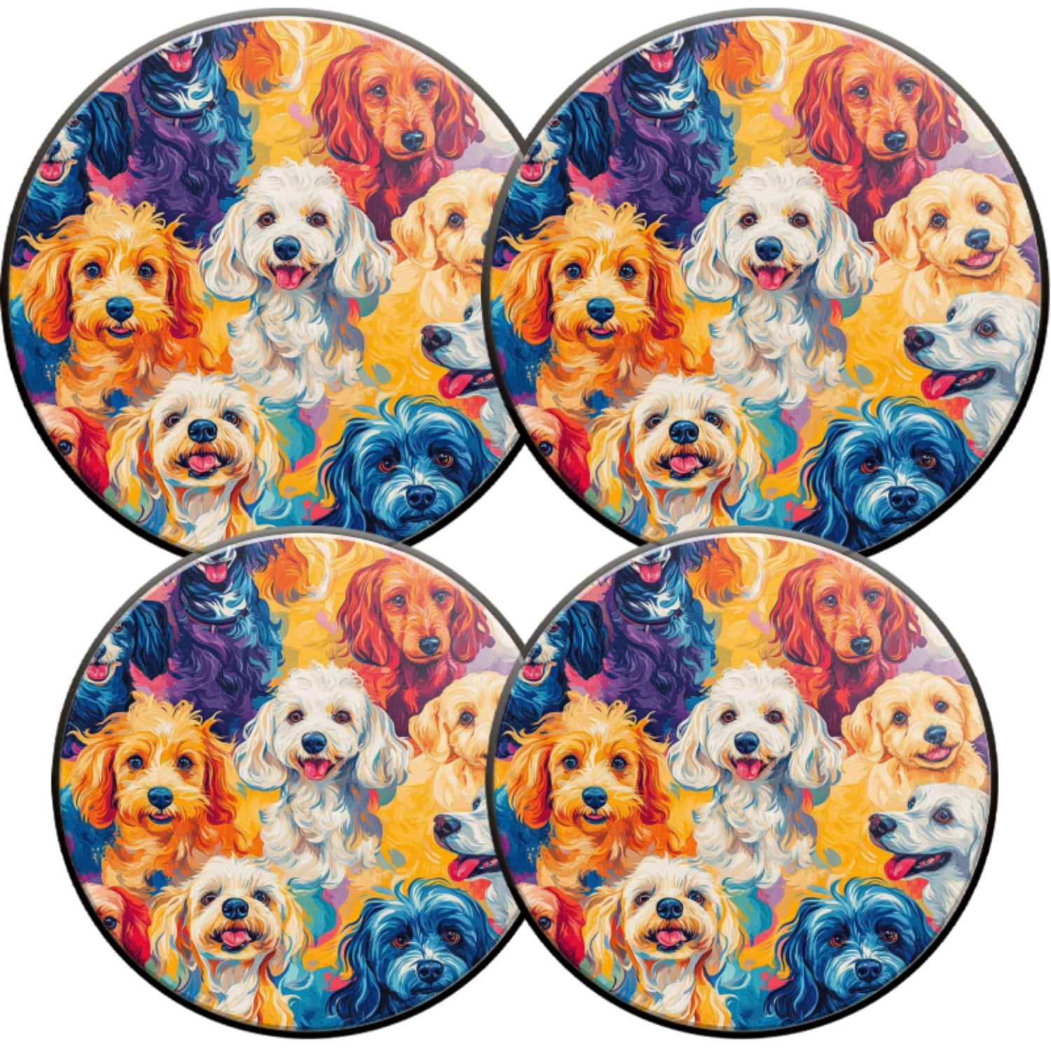 Electric Stove Burner Covers,4 Pcs Round Gas Burner Cover,8 and 10 Inch ...