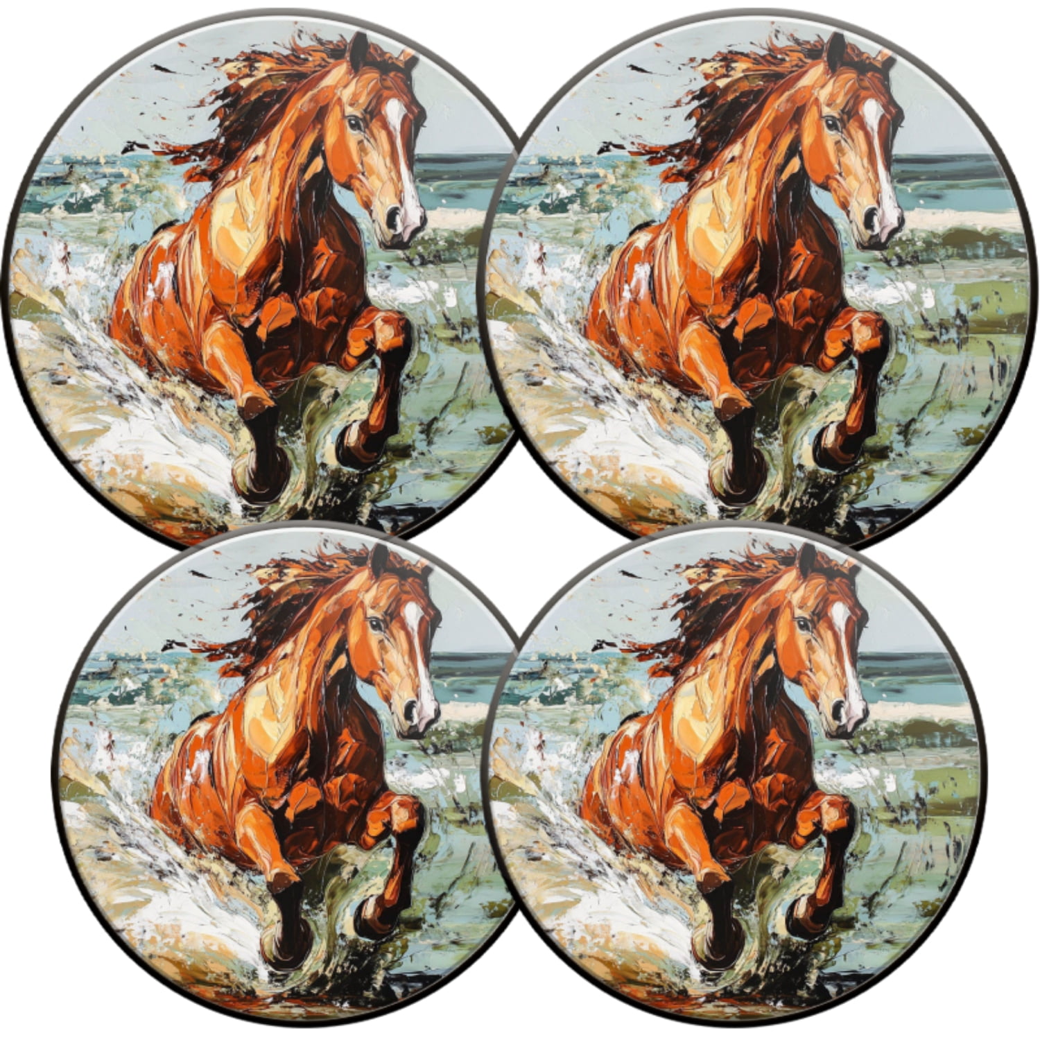 Electric Stove Burner Covers,4 Pcs Round Gas Burner Cover,8 and 10 Inch ...