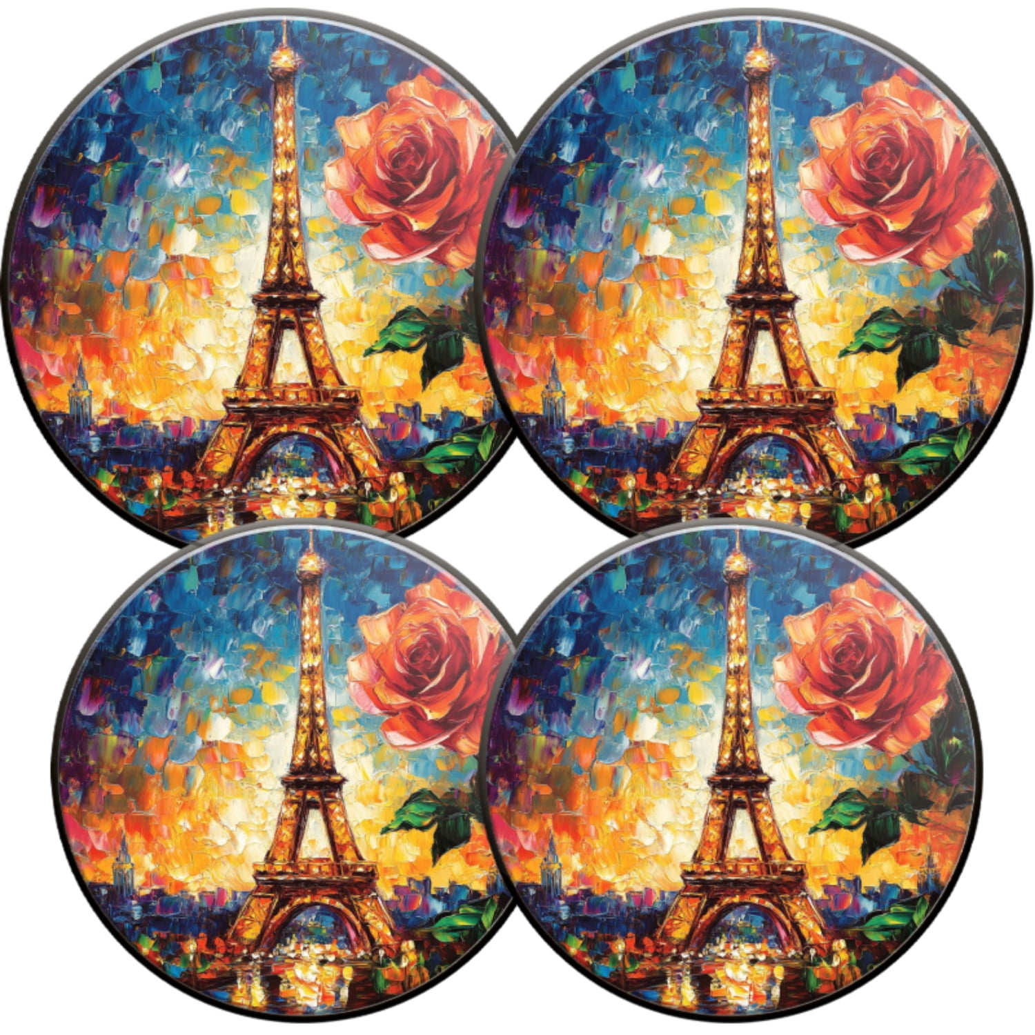 Electric Stove Burner Covers,4 Pcs Round Gas Burner Cover,8 and 10 Inch ...