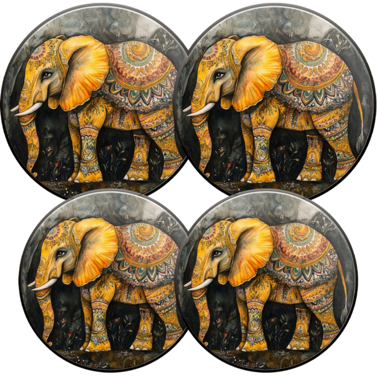 Electric Stove Burner Covers,4 Pcs Round Gas Burner Cover,8 and 10 Inch ...