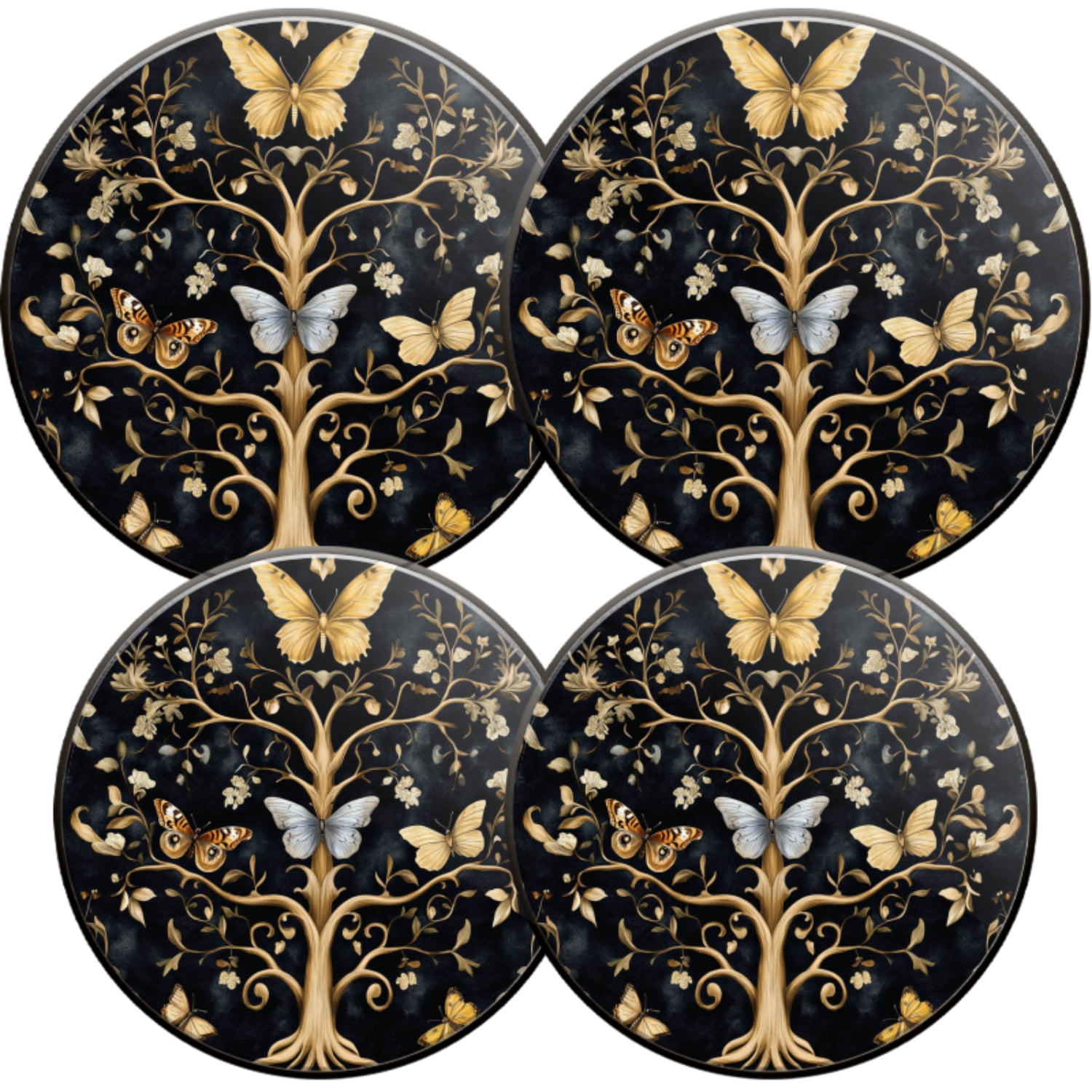 Electric Stove Burner Covers,4 Pcs Round Gas Burner Cover,8 and 10 Inch ...