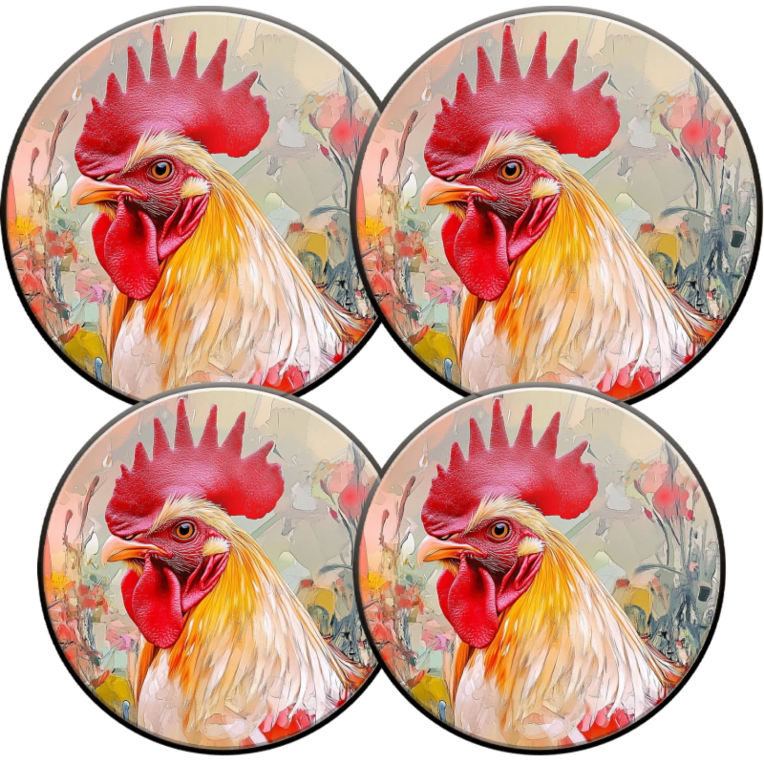 Electric Stove Burner Covers,4 Pcs Round Gas Burner Cover,8 and 10 Inch ...