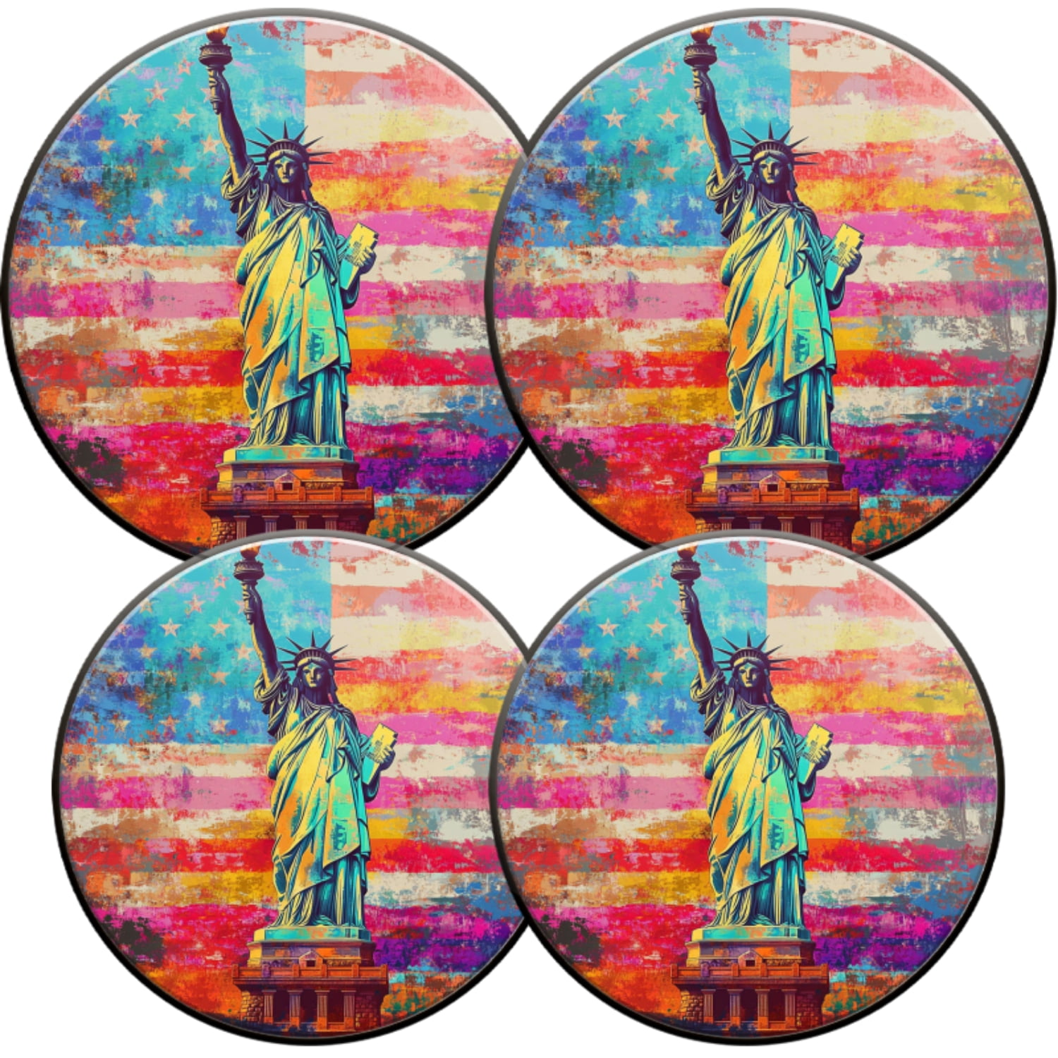 Electric Stove Burner Covers,4 Pcs Round Gas Burner Cover,8 and 10 Inch ...