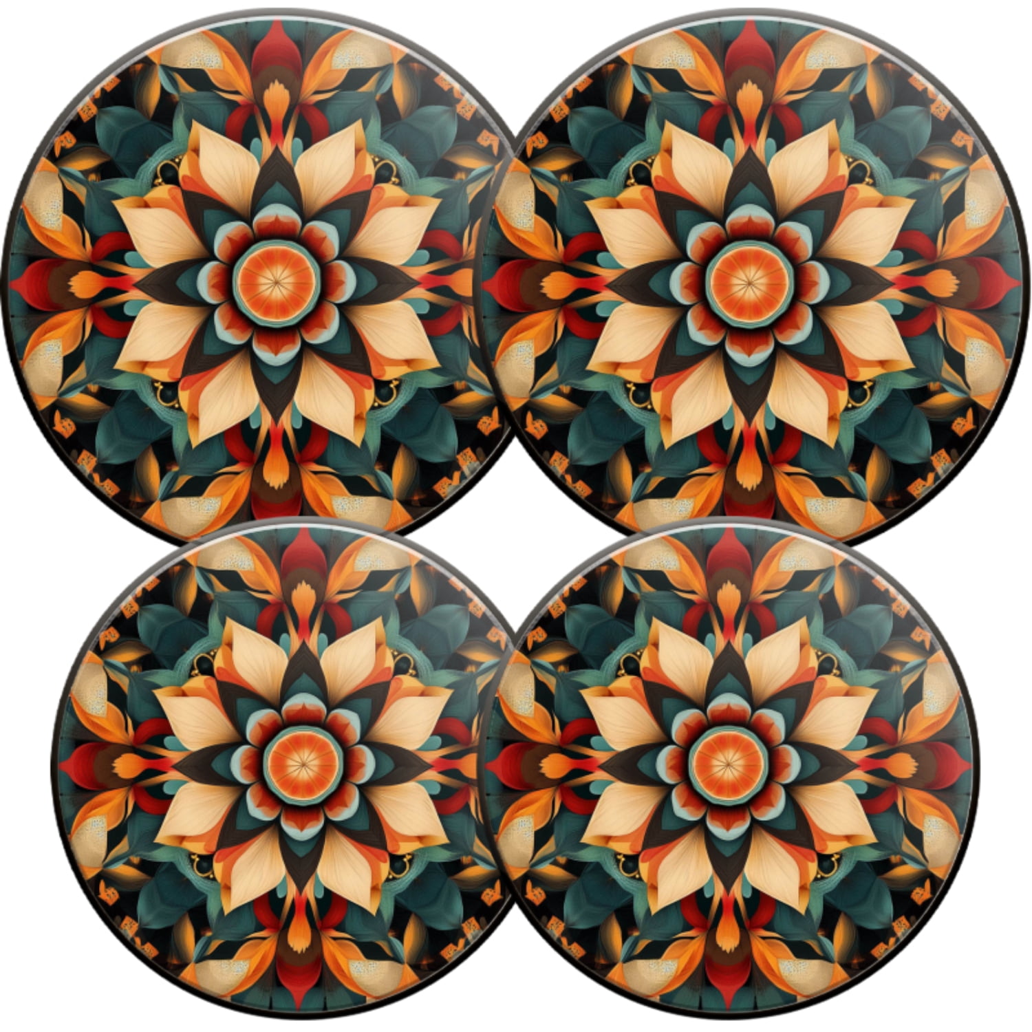 Electric Stove Burner Covers,4 Pcs Round Gas Burner Cover,8 and 10 Inch ...