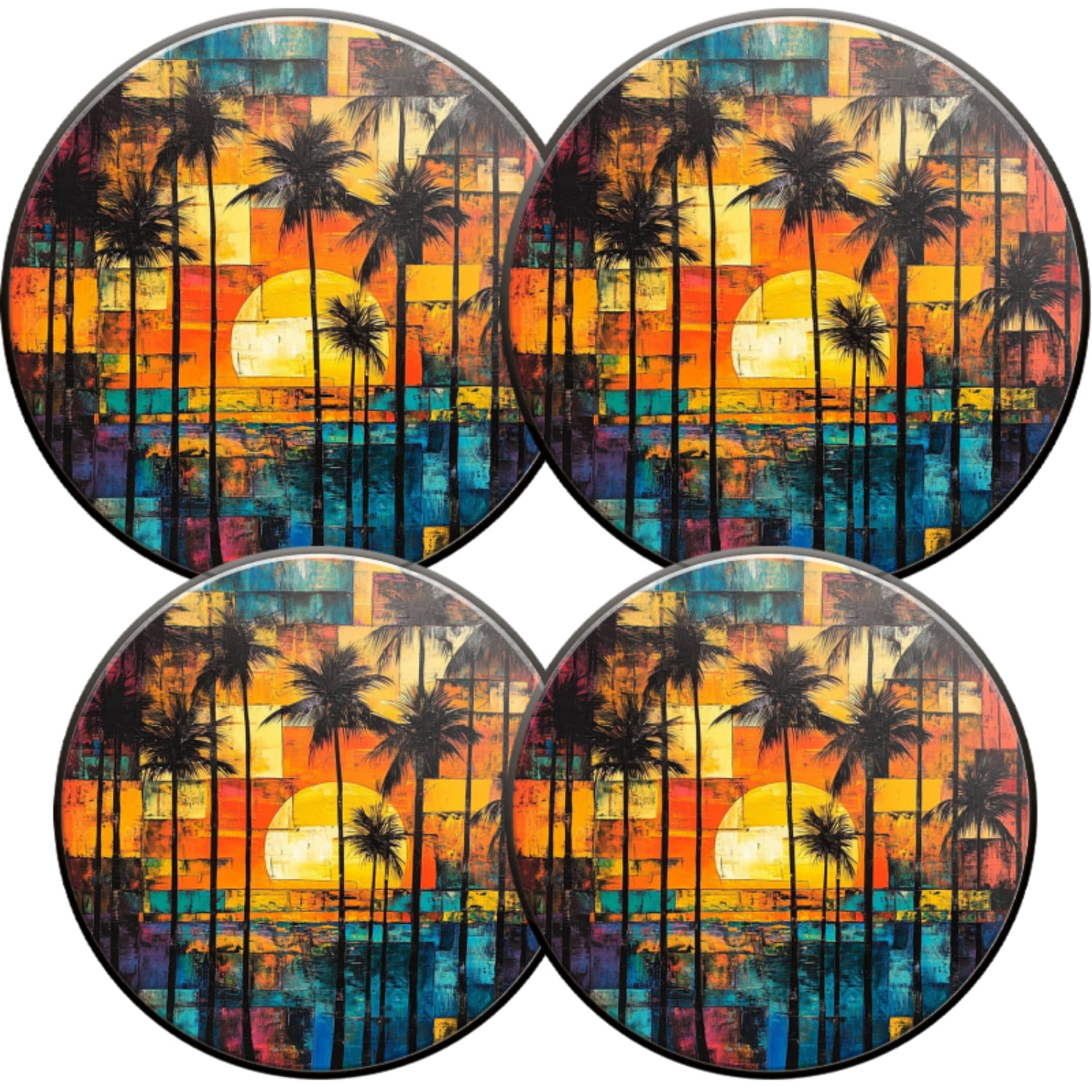 Electric Stove Burner Covers,4 Pcs Round Gas Burner Cover,8 and 10 Inch ...