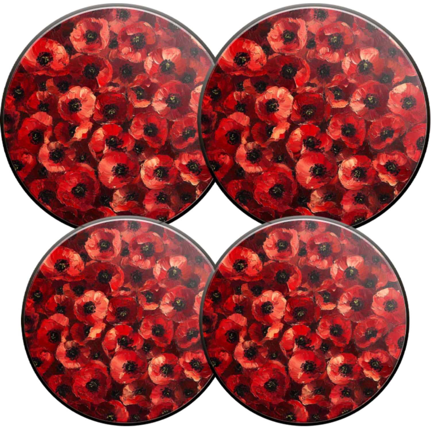 Electric Stove Burner Covers,4 Pcs Round Gas Burner Cover,8 and 10 Inch ...