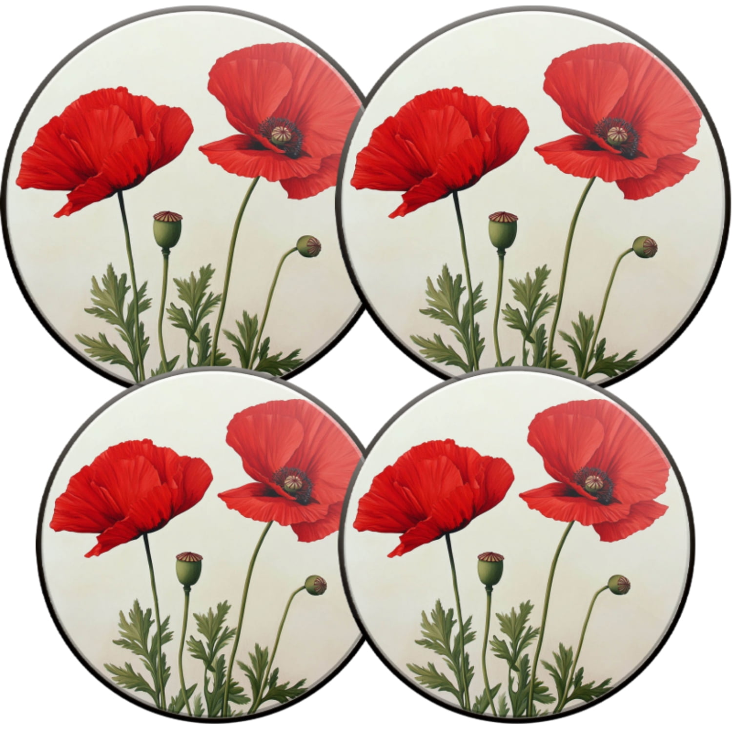 Electric Stove Burner Covers,4 Pcs Round Gas Burner Cover,8 and 10 Inch ...