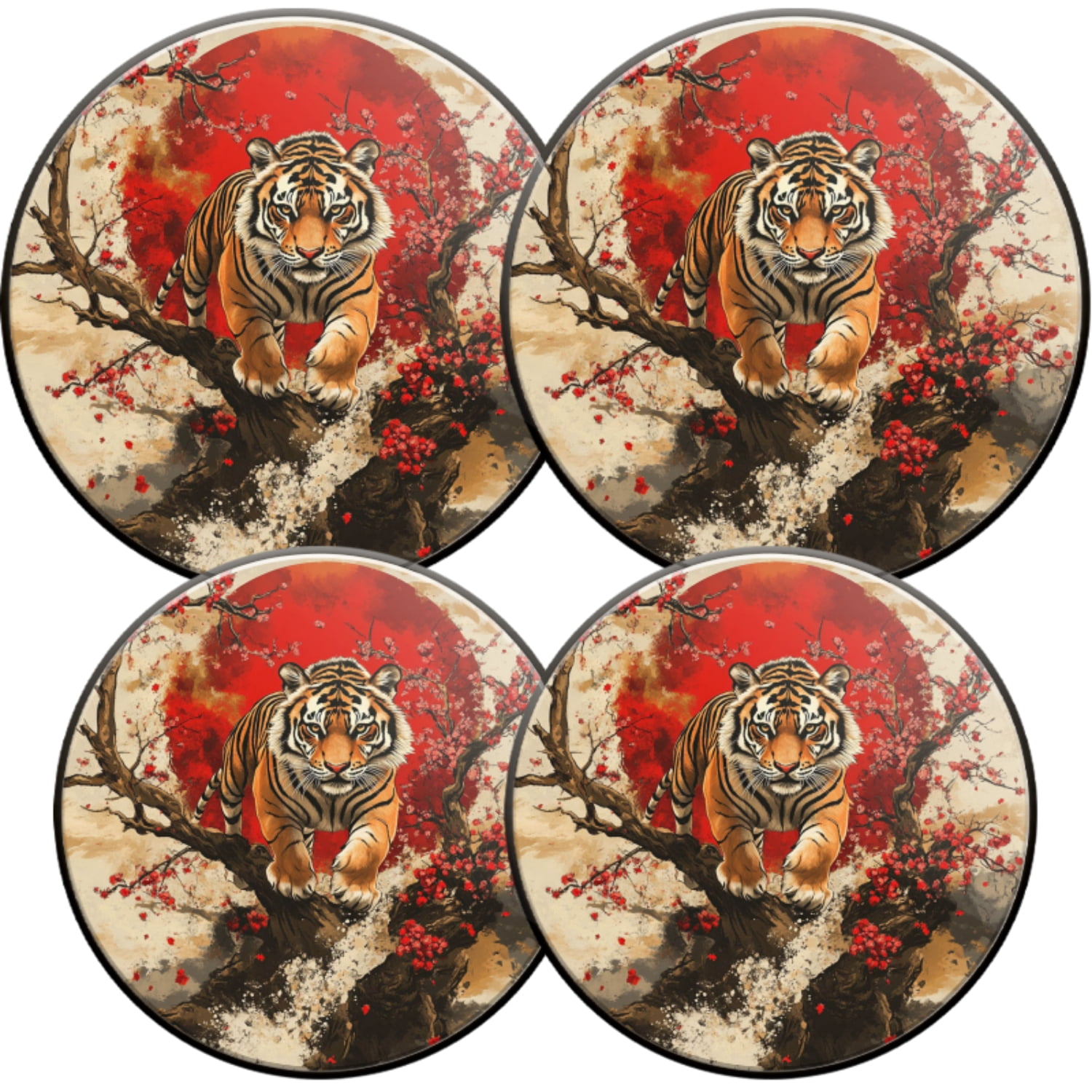 Electric Stove Burner Covers,4 Pcs Round Gas Burner Cover,8 and 10 Inch ...