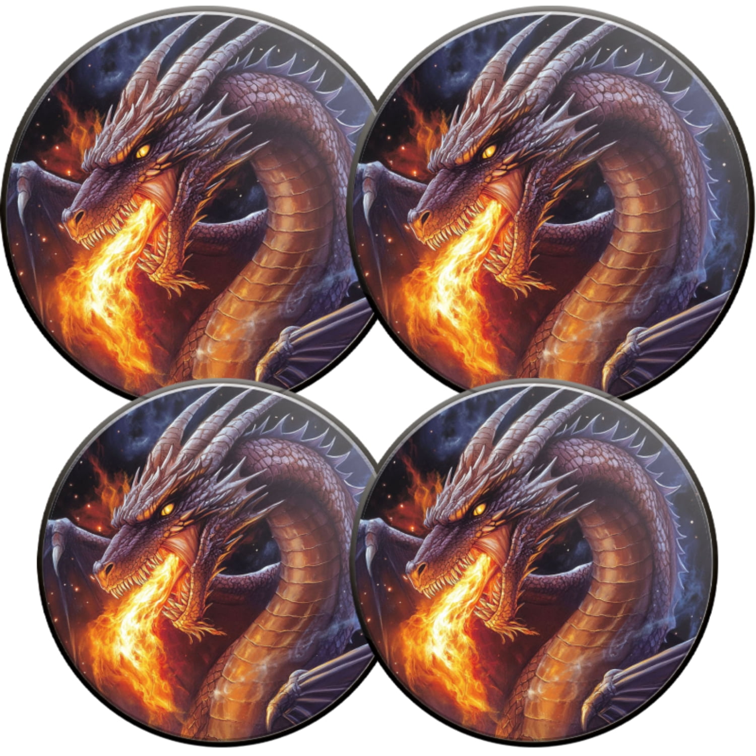 Electric Stove Burner Covers,4 Pcs Round Gas Burner Cover,8 and 10 Inch ...