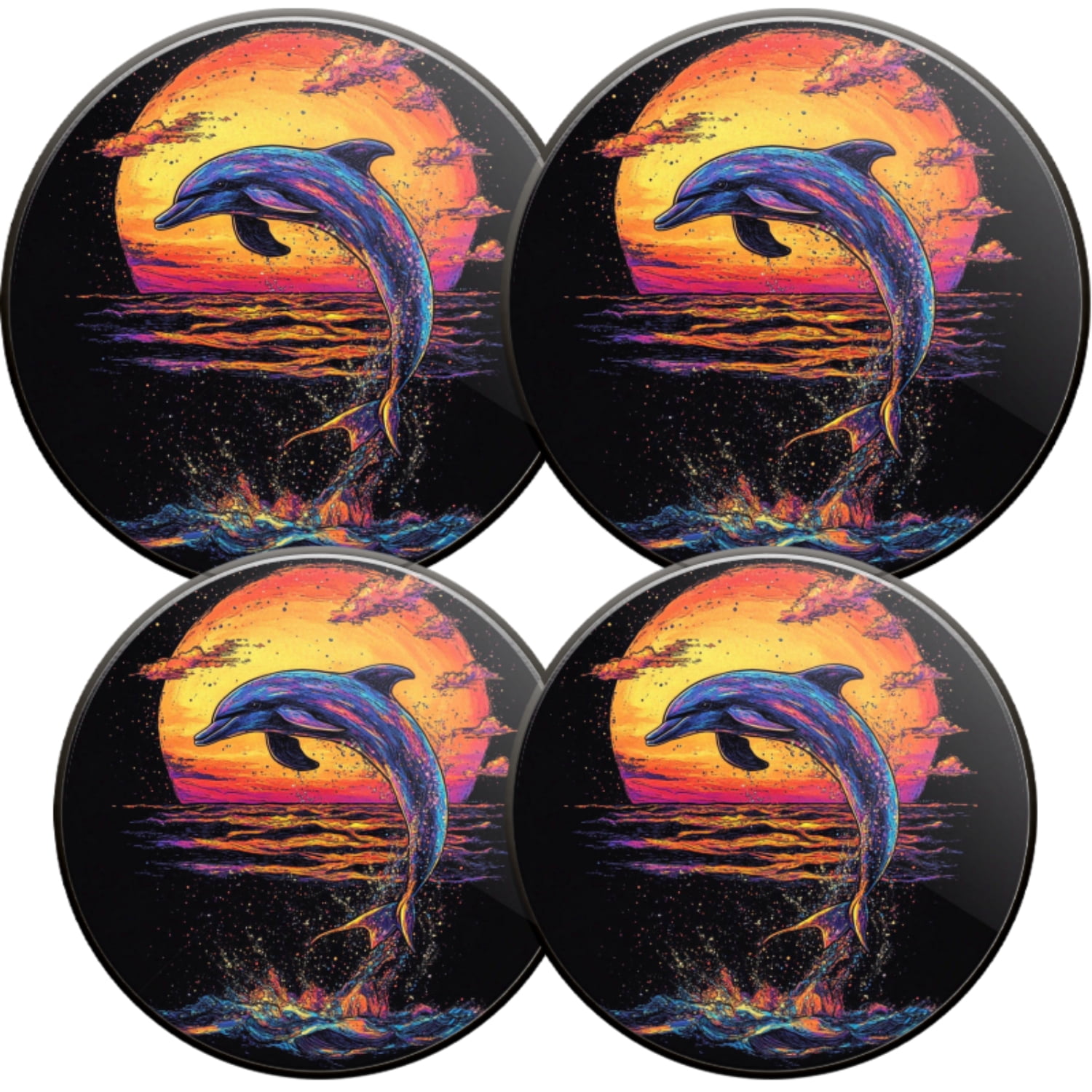 Electric Stove Burner Covers,4 Pcs Round Gas Burner Cover,8 and 10 Inch ...