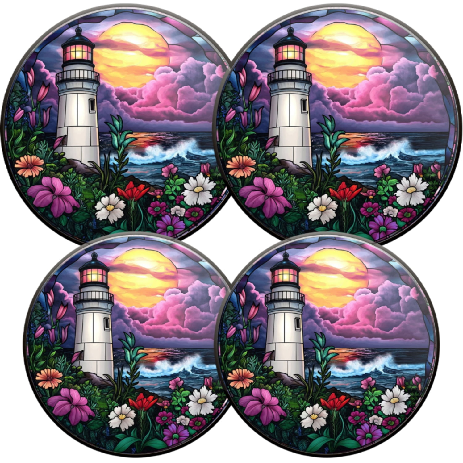 Electric Stove Burner Covers,4 Pcs Round Gas Burner Cover,8 and 10 Inch ...