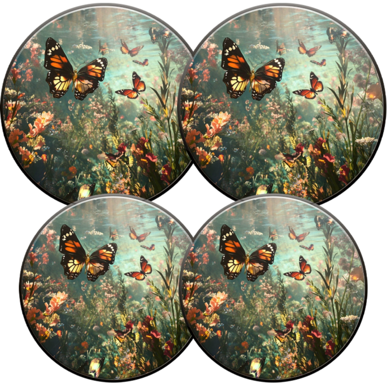 Electric Stove Burner Covers,4 Pcs Round Gas Burner Cover,8 and 10 Inch ...