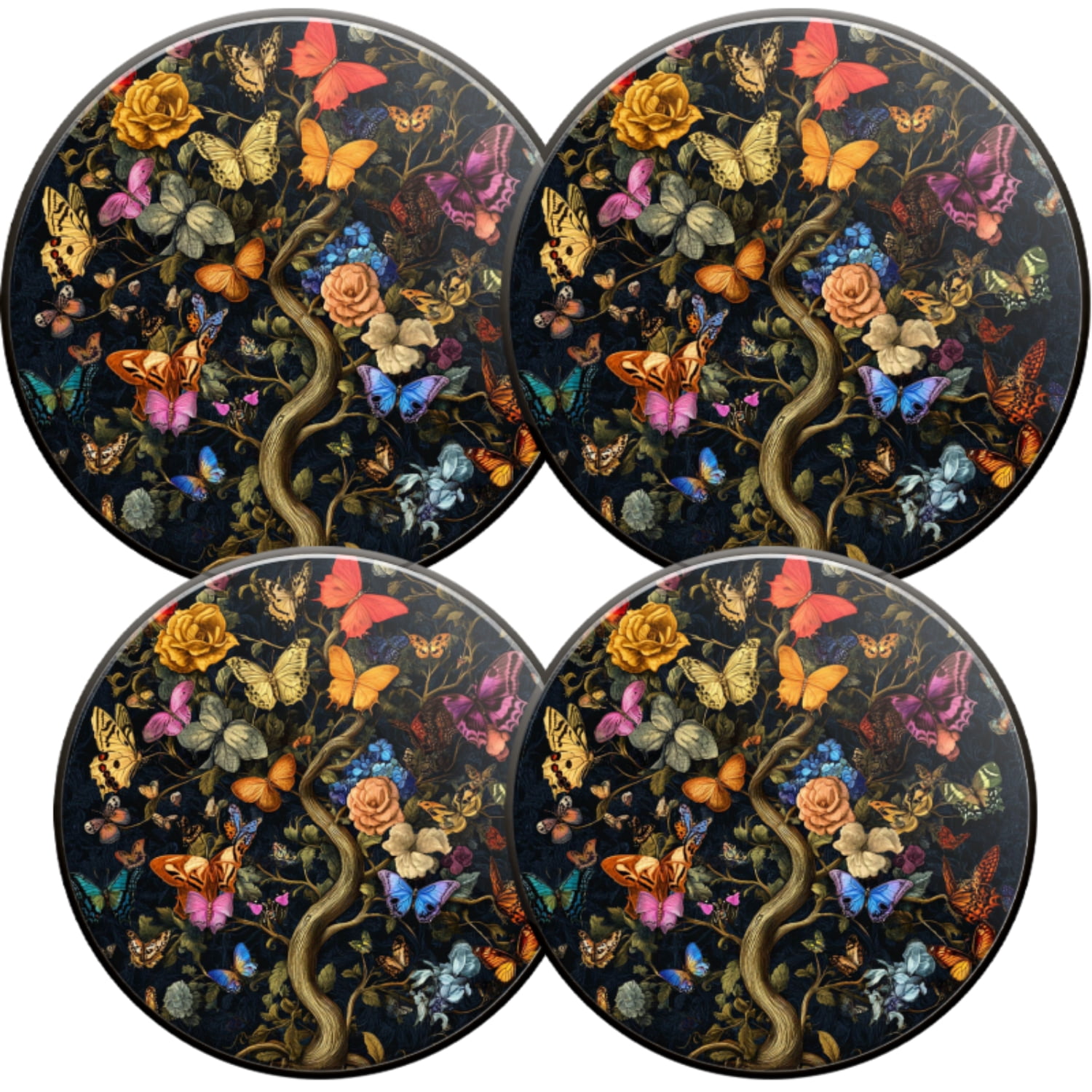 Electric Stove Burner Covers,4 Pcs Round Gas Burner Cover,8 and 10 Inch ...