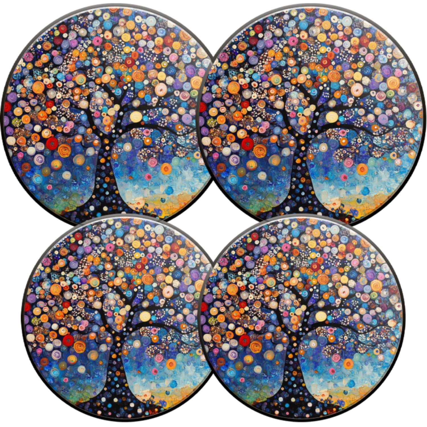 Electric Stove Burner Covers,4 Pcs Round Gas Burner Cover,8 and 10 Inch ...
