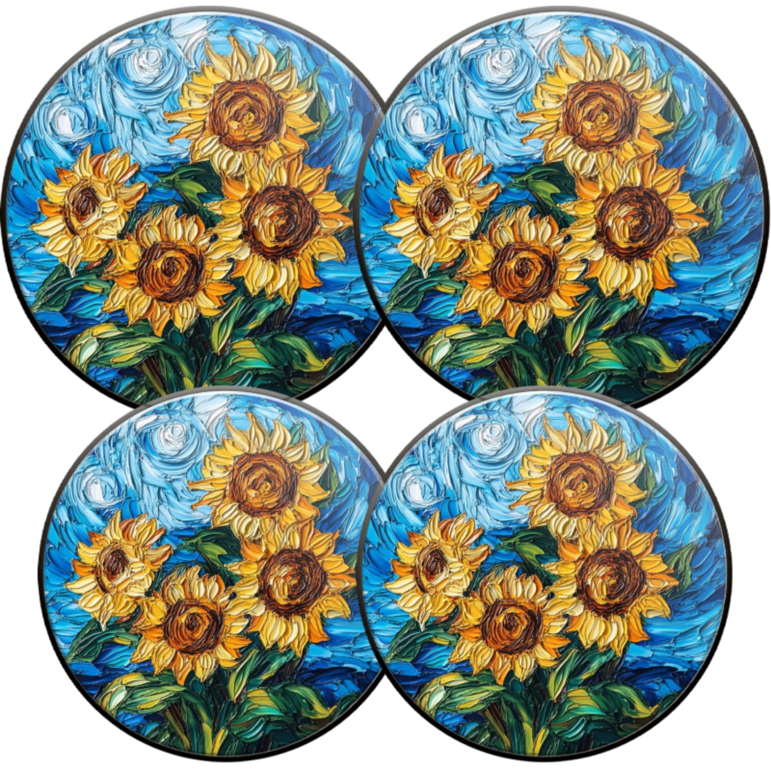 Electric Stove Burner Covers,4 Pcs Round Gas Burner Cover,8 and 10 Inch ...