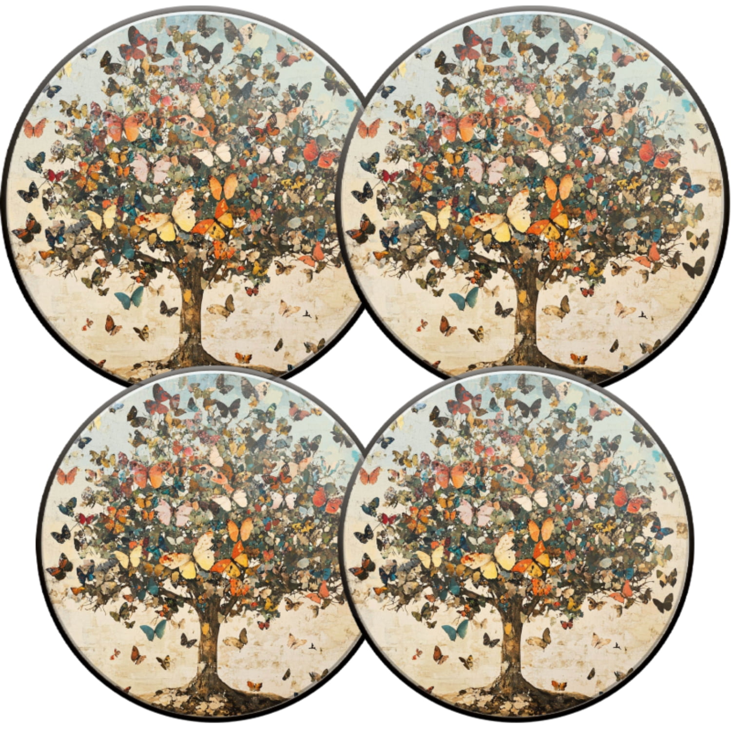 Electric Stove Burner Covers,4 Pcs Round Gas Burner Cover,8 and 10 Inch ...