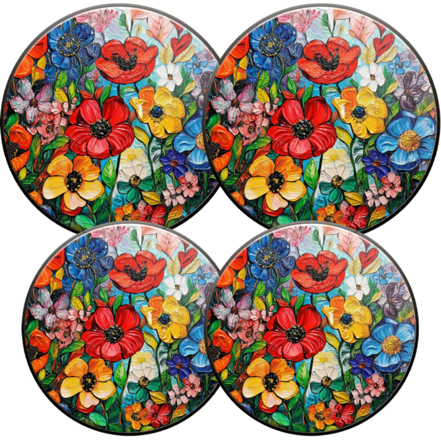 Electric Stove Burner Covers,4 Pcs Round Gas Burner Cover,8 and 10 Inch ...